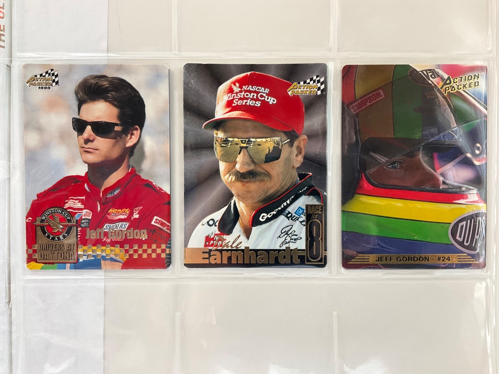 Lot Action Packed 1995 1993 Prototype NASCAR Jeff Gordon Dale Earnhardt ...