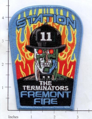California - Fremont CA Fire Dept Patch The Terminators | eBay