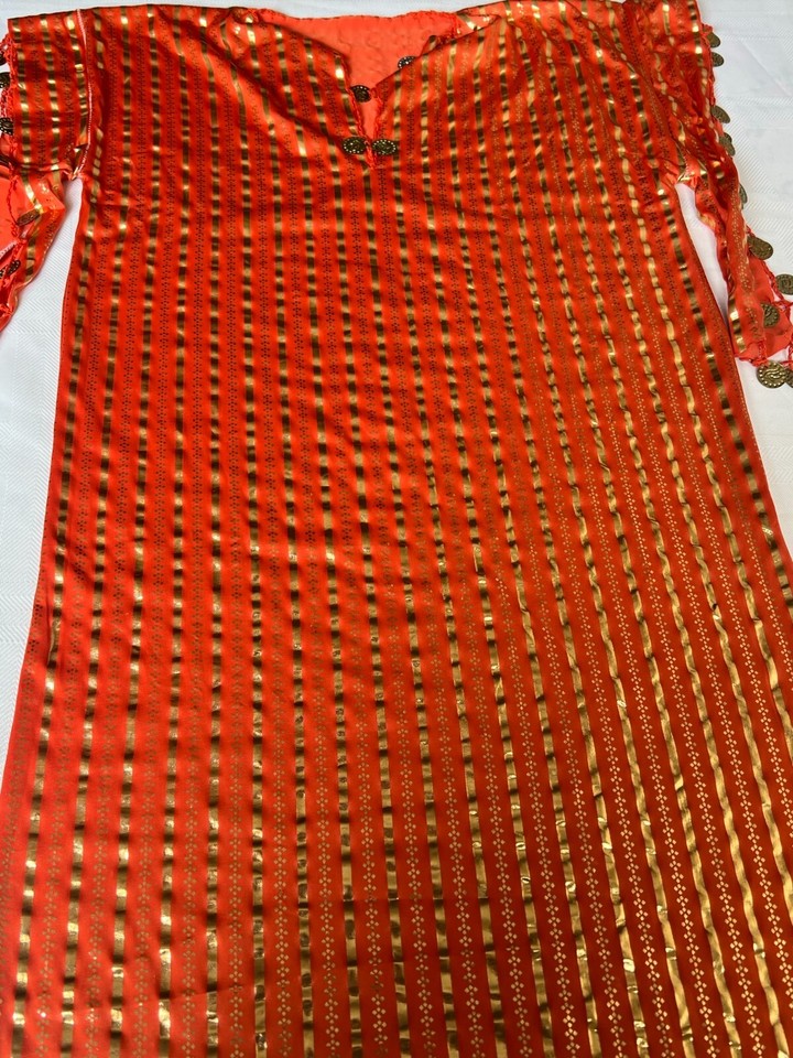 Egyptian Belly Dance Dress Saidi Costume, Baladi Galabia, Fallahi Abaya ...