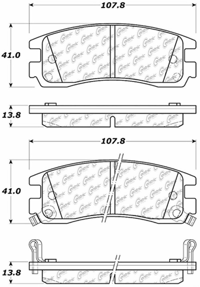 BRAND NEW PRONTO REAR BRAKE PADS PMD698 / D698 FITS *SEE CHART FOR ...