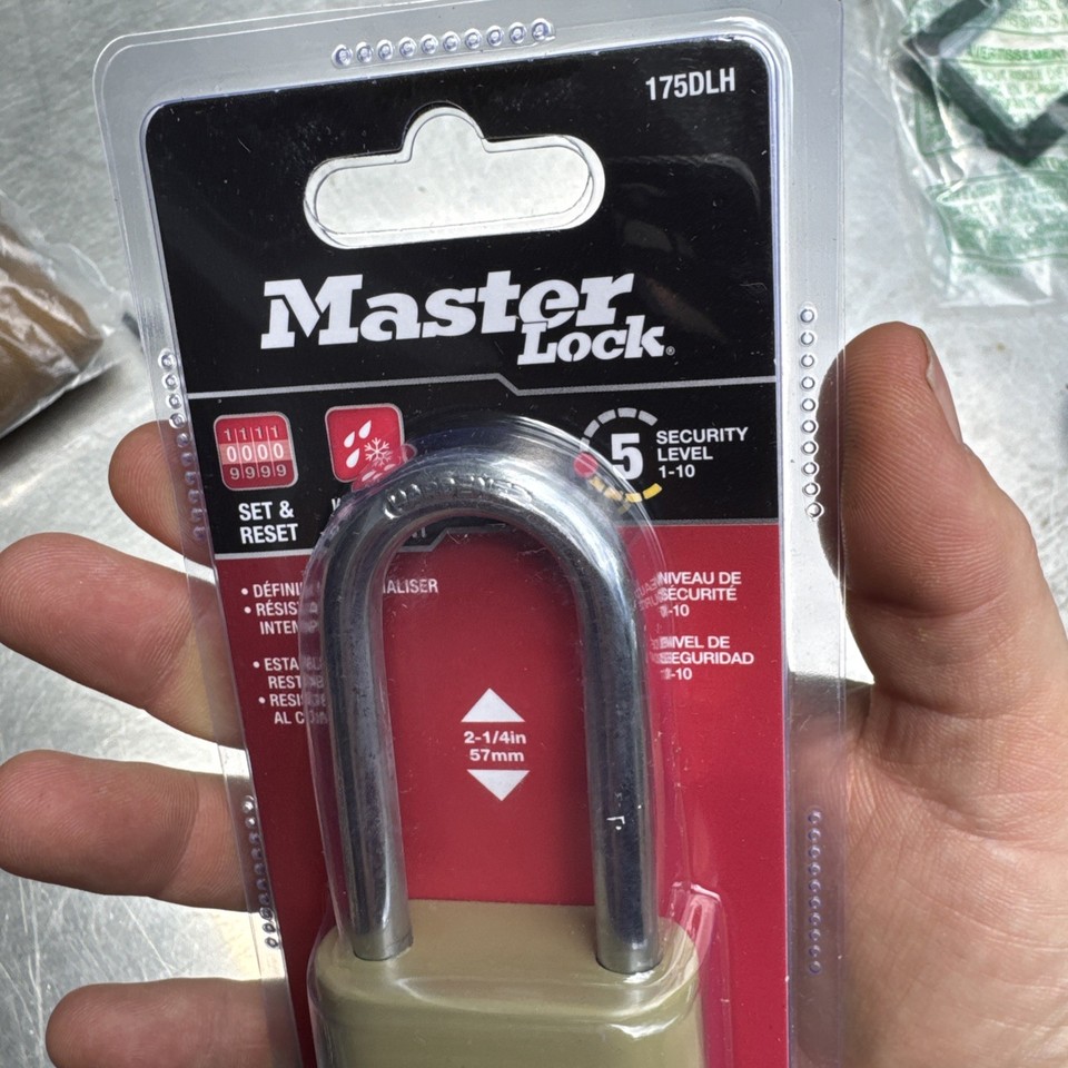 Master Lock Set-Your-Own Combination Lock, 2-1/4-Inch Shackle, 2-Inch ...