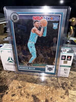 2023-24 Panini Hoops Premium Stock Brandon Miller OVERSIZED Silver ...