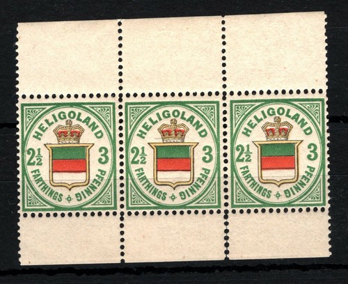 HELIGOLAND QV Stamps SG.12 3pf 2½ Farthing (1876) 3 UMM MNH Cat £750 ...
