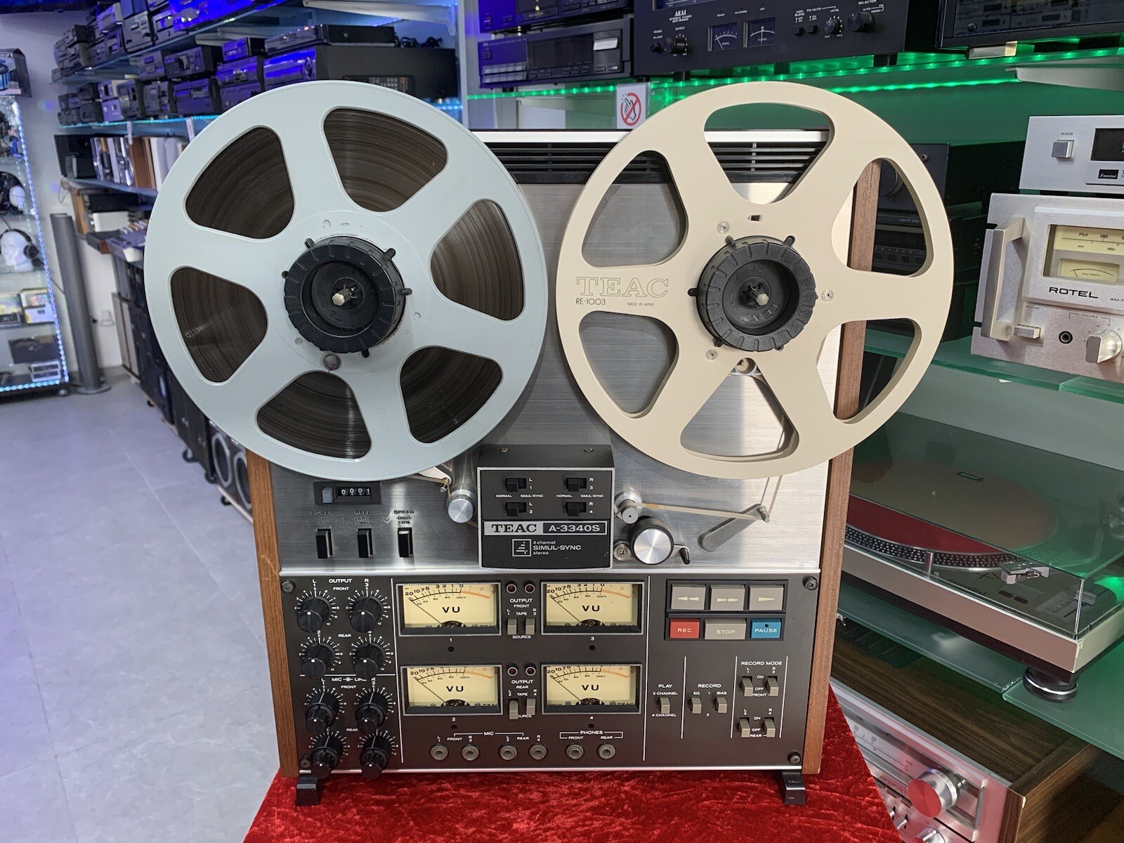 TEAC A-3340S 4 Channel Simul-Sync Reel To Reel 10 " Tape Vintage Work ...