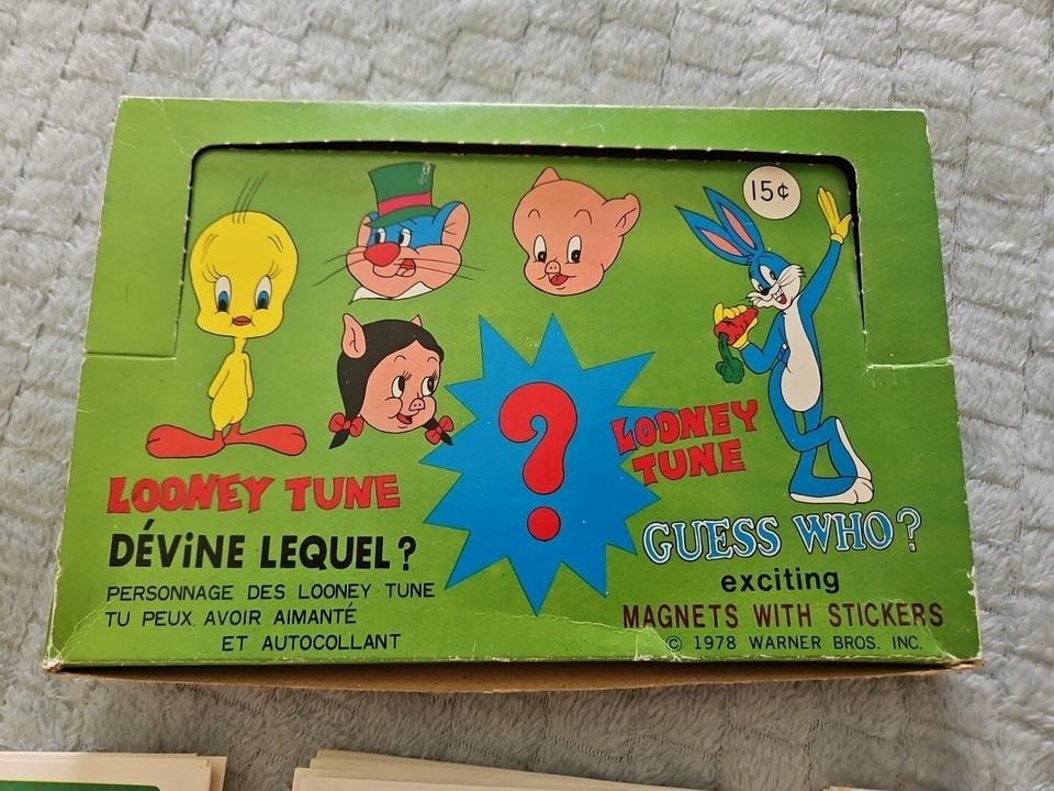 1978 Looney Tunes Guess Who Magnet With Sticker 60 Packs All Factory ...