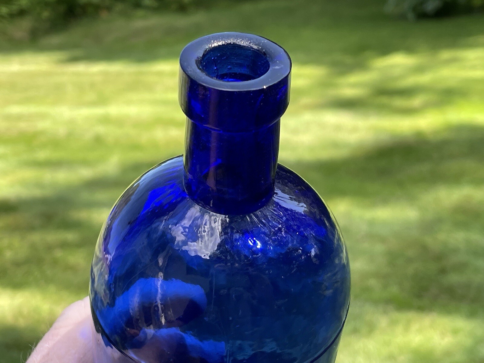 1870s Blue Pint Medical Hospital Bottle Nice & Clean Cobalt To Sapphire ...