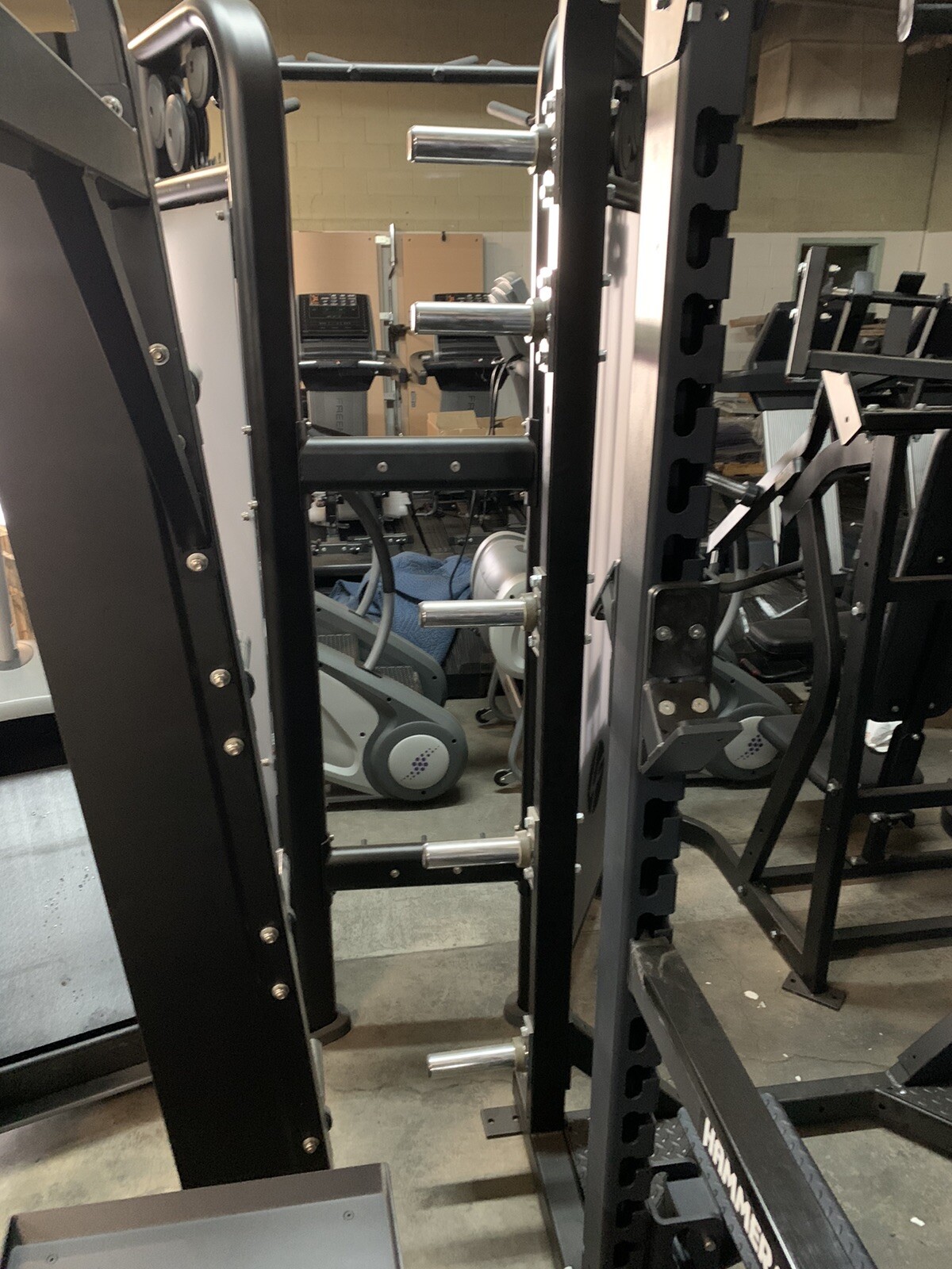 Hammer Strength HD Elite Power Rack Custom Matte Blk With Accessories ...