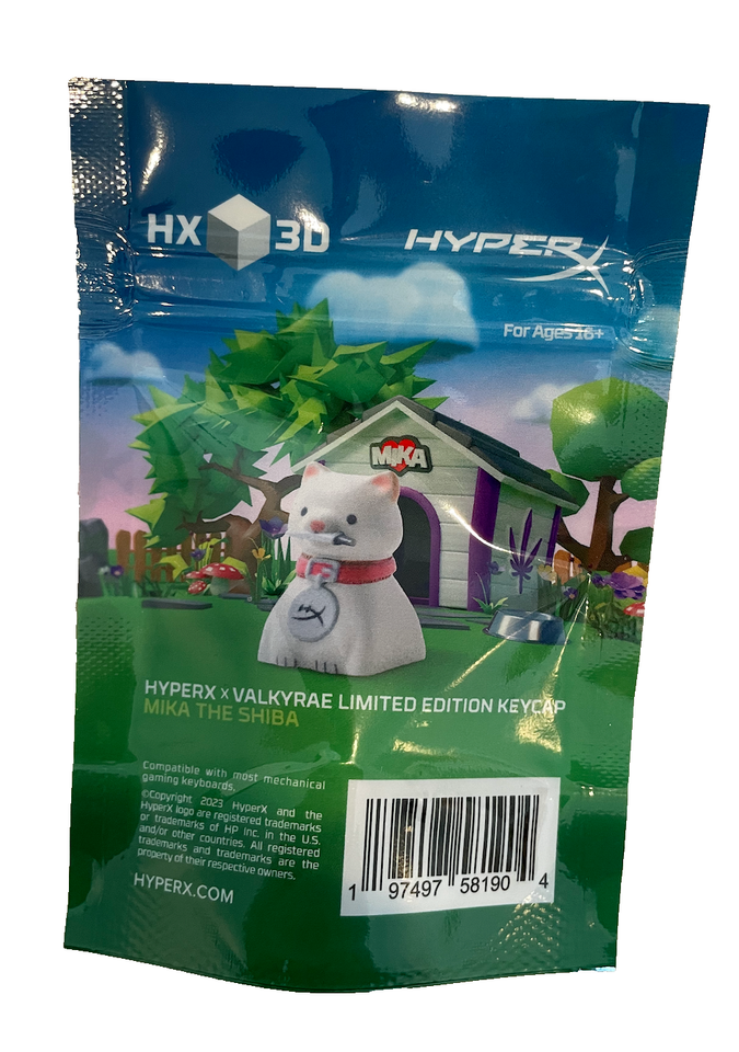 HyperX x Valkyrae Limited Edition Keycap - Mika the Shiba - Brand New ...