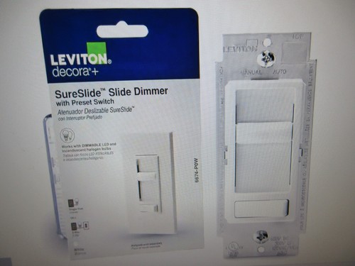 Leviton SureSlide Dimmer Switch for Dimmable LED Bulbs - White | eBay