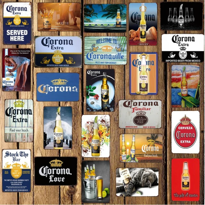 20x30 Corona Extra Beer Metal Wall Poster Signs Pub Bar Home Decor | eBay