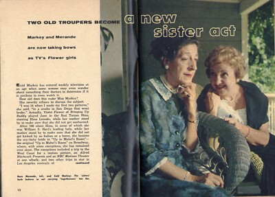 1961 TV GUIDE ARTICLE~DORO MERANDE & ENID MARKEY NEW SISTER ACT | eBay