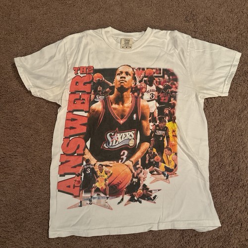 Vintage Allen Iverson “The Answer” Graphic Tee | eBay