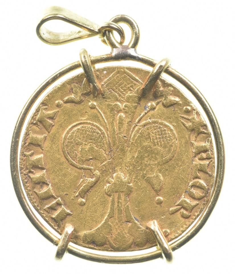 (1342-1382) Italy Gold Florin Pendant Venetian *7064 | eBay