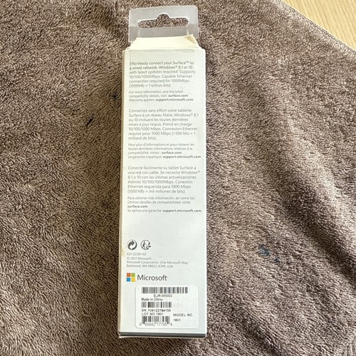 BRAND NEW Microsoft Surface USB 3.0 Gigabit Ethernet Network Adapter ...