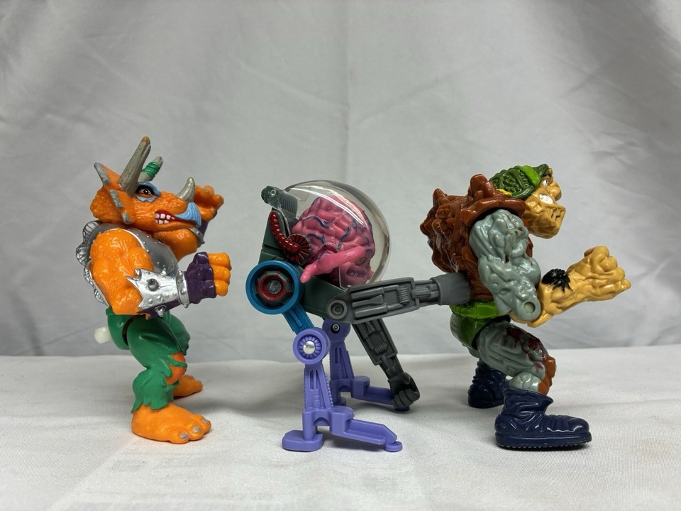 TMNT Villains Trio • Krang Walker • General Traag • Triceraton (No Tail ...