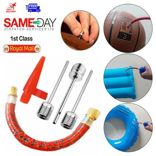 Football Bike Ball Hand Pump Accessorie Sports Inflate Needle Tube ...