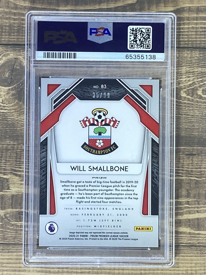 2020-21 Panini Prizm Premier League Will Smallbone Violet Breakaway 35/ ...