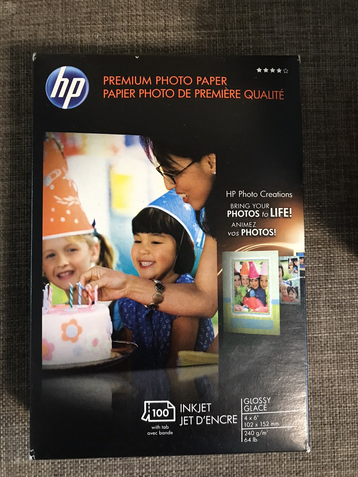 HP Premium Photo Paper 4 x 6" Gloss Photo Paper - 100 Sheets - For All ...