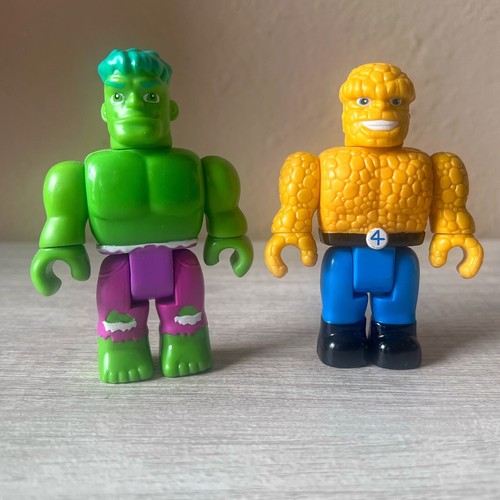 Marvel Mega Bloks The Hulk & The Thing 3.5” Mini Action Figures ...