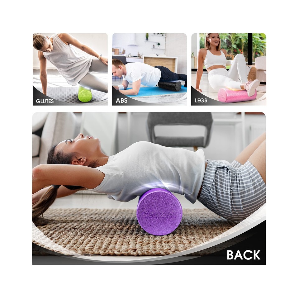 Yes4All High-Density Foam Roller for Back Pain Relief, Yoga, Exercise ...