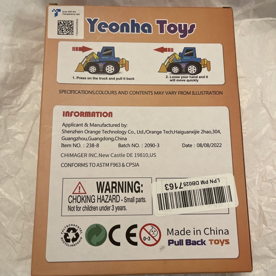 Yeonha Toys Pull Back Vehicles, 12 Pack Mini Assorted Construction ...