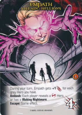 EMPATH Upper Deck Marvel Legendary NEW MUTANTS VILLAIN HELLIONS | eBay