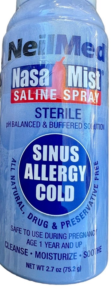 3 Pack NeilMed NasaMist Nasal Mist Saline Spray 2.7oz Sinus Allergy ...