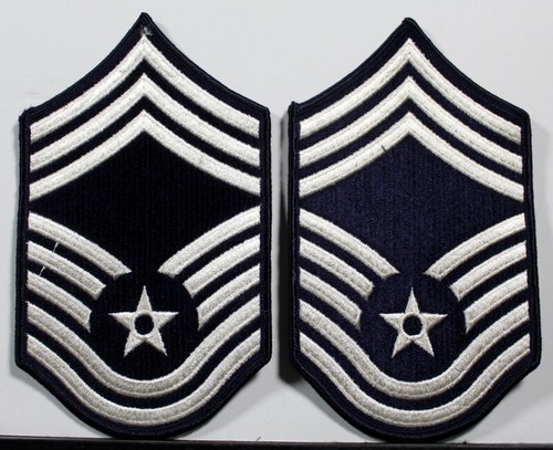US Air Force Male Chief Master Sergeant Chevrons Stripes Dress Blues ...