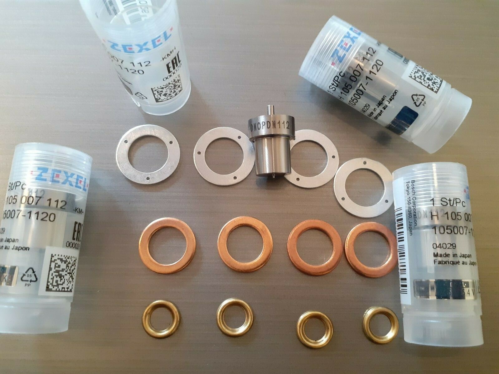 Genuine 4PCS Mitsubishi 4D56/ 4D56-T Injector Nozzles DN0PDN112 105007 ...