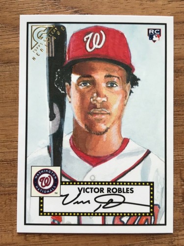 2018 TOPPS GALLERY HERITAGE VICTOR ROBLES ROOKIE CARD No.8 Washington ...