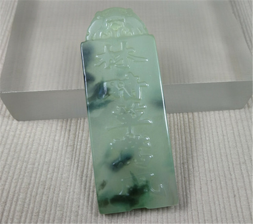 Chinese Old Rare Jade Jadeite Hand-carved Jadeite Jade Pendant Necklace ...