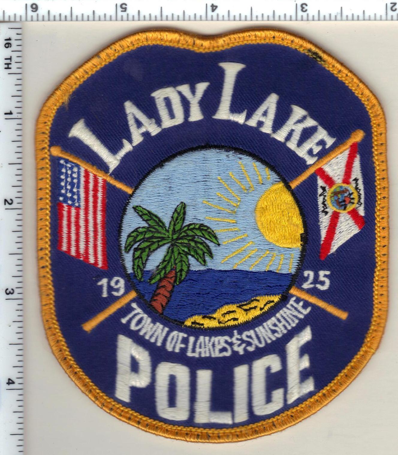 Lady Lake Police (Florida) Uniform Take-Off Shoulder Patch from 1994 | eBay