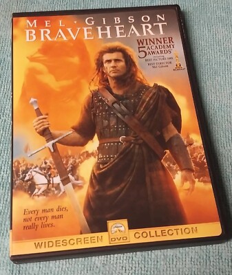 Braveheart DVD Mel Gibson 2000 Action War Movie Widescreen 1995 Very ...
