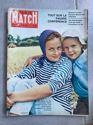 PARIS MATCH N°581 28 mai 1960 jeanne moreau fernandel pagnol renault ...