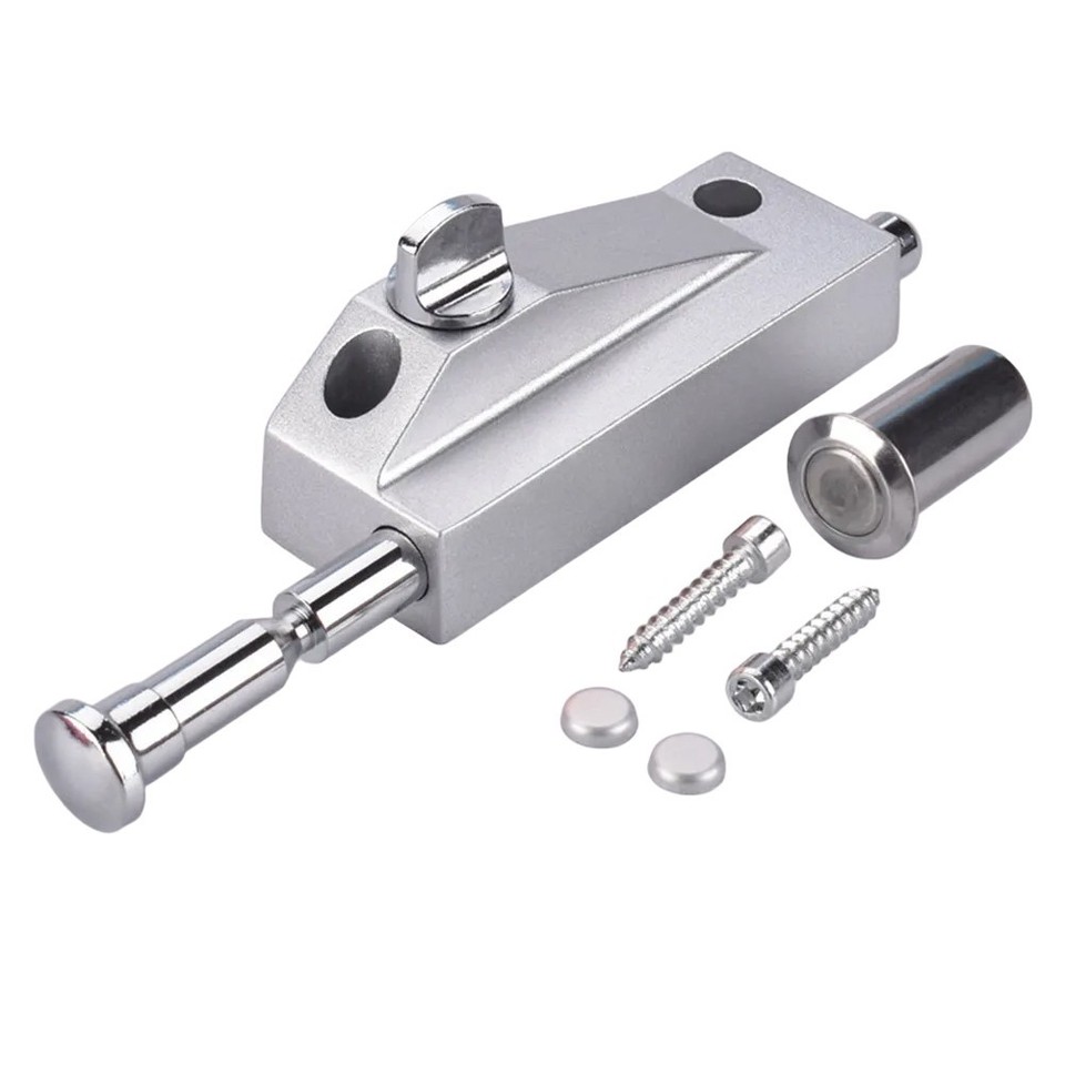Aluminum Alloy Door Lock Floor Mounted Lock Double Door Setup Easy ...