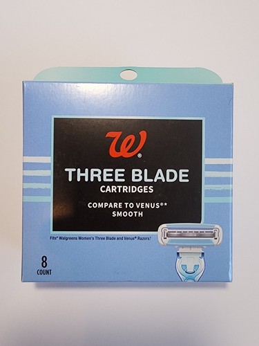 Walgreens Womens Three Blade Razor Cartridges 8 Count - Compare To ...