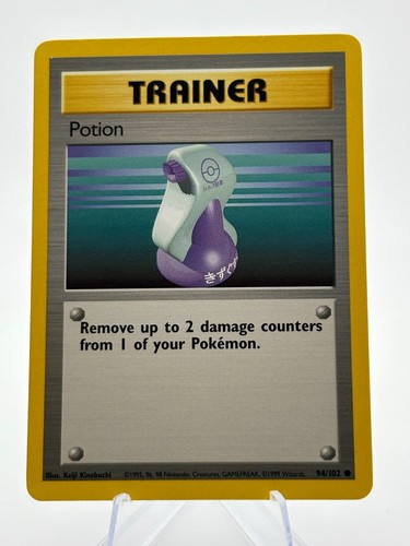 ERROR Miscut Misprint - Pokémon Trainer Potion Base Set | eBay