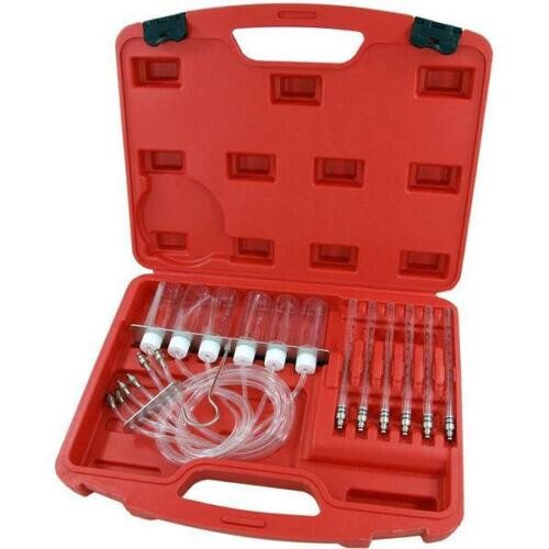DIESEL INJECTOR FLOW METER 6 CYLINDER ADAPTOR SET COMMON RAIL LEAK OFF ...