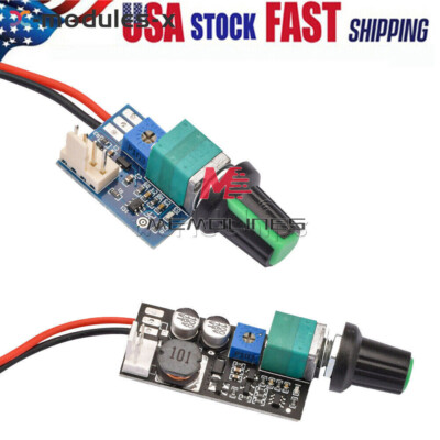 DC12V PWM Fan Governor Speed Control With Knob 2-4Wire Switch Fan ...