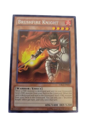 Yu-Gi-Oh! TCG Brushfire Knight Cosmo Blazer CBLZ-EN037 Unlimited Rare ...