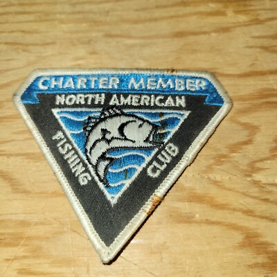 Vintage North American Fishing Club Official Member Patch | eBay