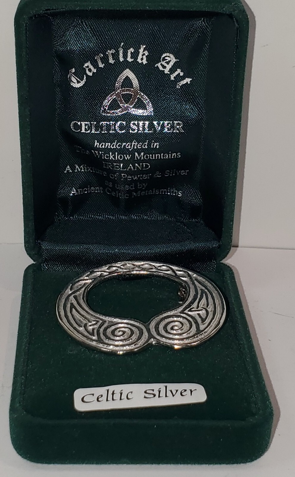 Carrick Art Vintage Irish Celtic Silver Torc Brooch P… - Gem
