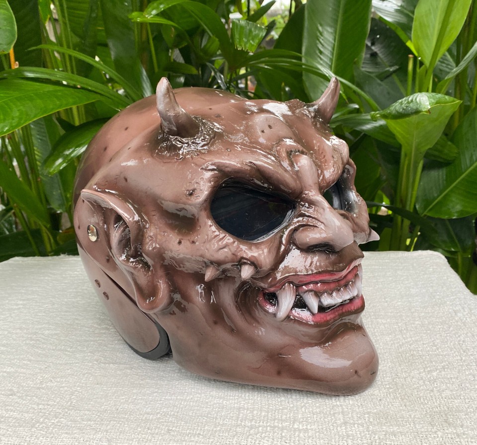 Ghost Rider Motorcycle Helmet Devil Custom Airbrush Skull 3D Helmet | eBay