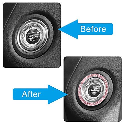 Auto Key Ignition Button Key Knobs Bling for Car Interior Decoration ...