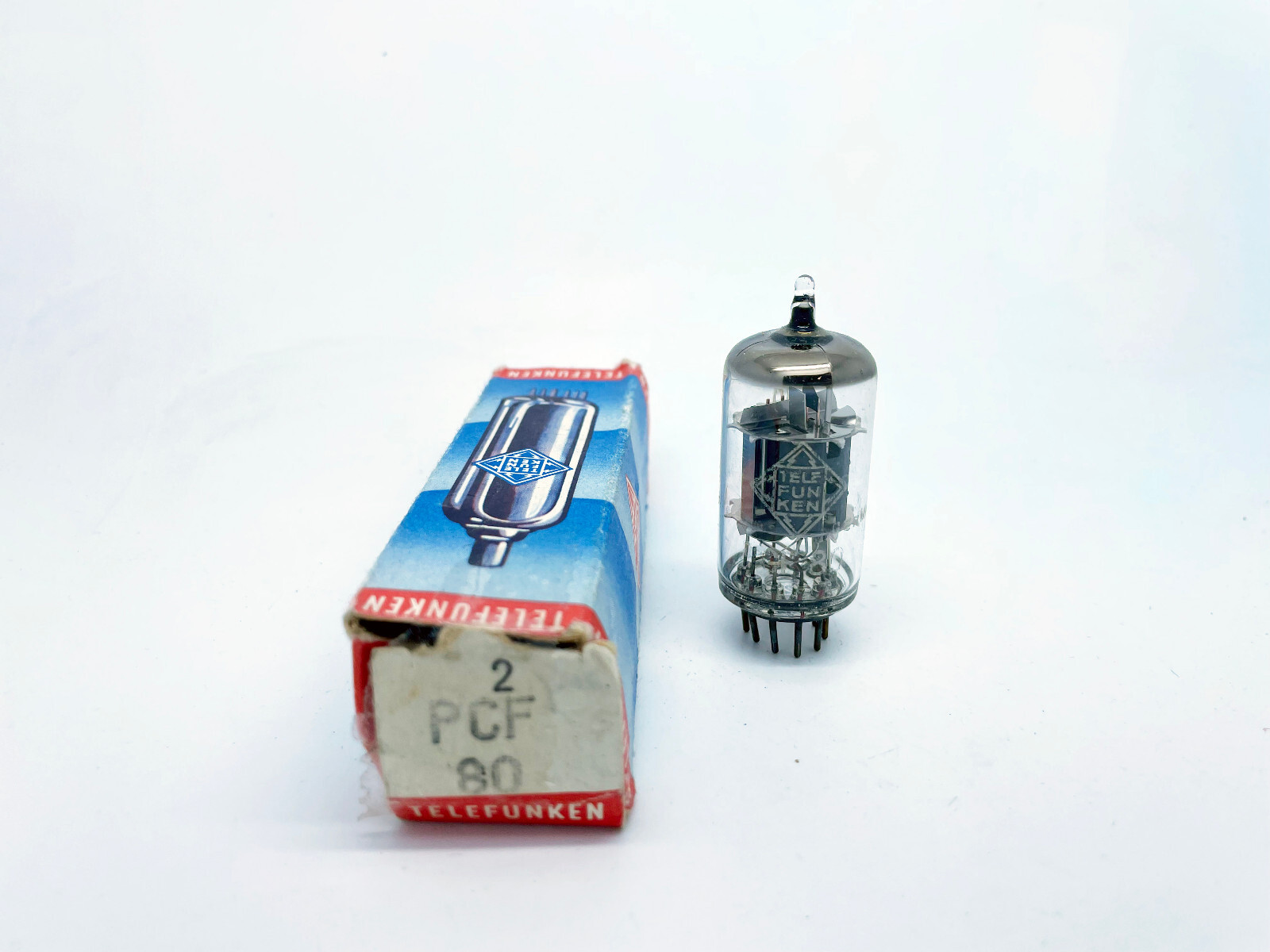 1 x NOS Telefunken PCF80 - 9A8 ~ ECF80 Berlin Triode-Pentode Audio ...