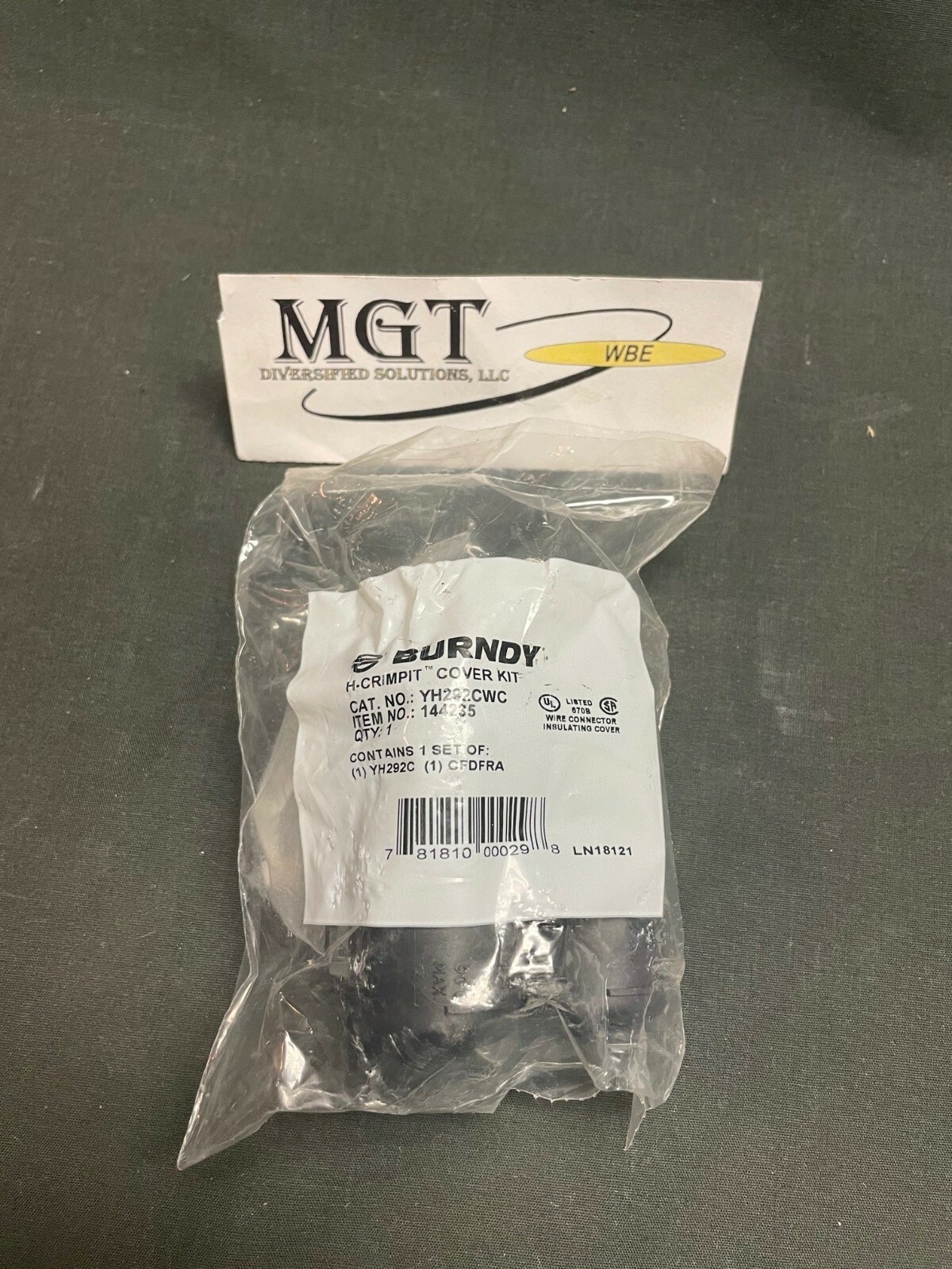 BURNDY / YH292CWC / H-TAP PURPLE WITH COVER | eBay