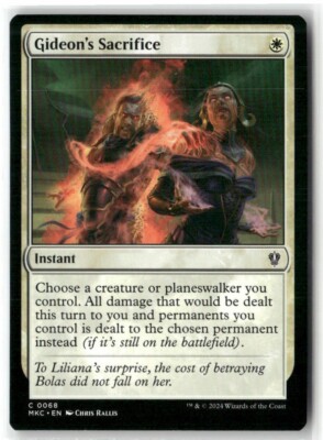 Gideon’s Sacrifice Commander: Murders at Karlov Manor Magic MTG NM | eBay