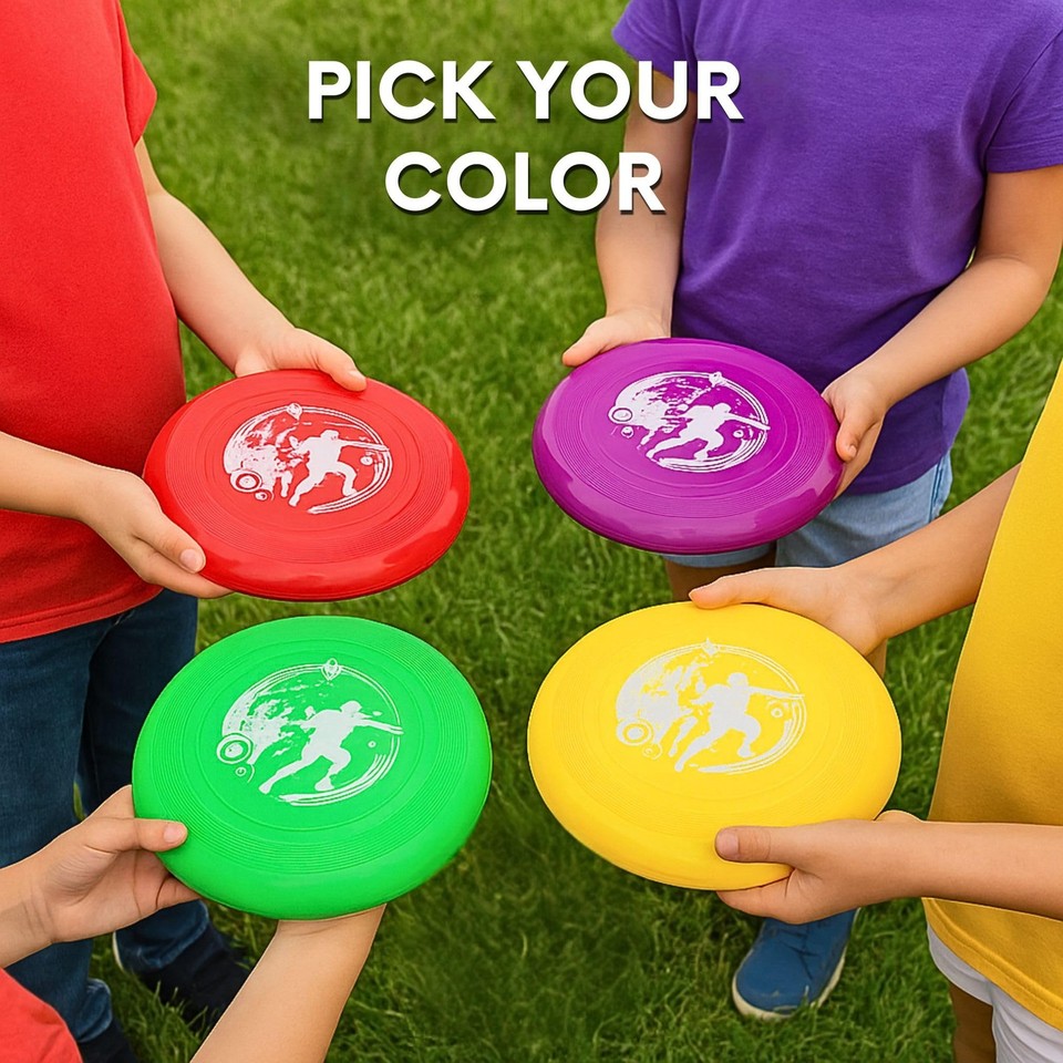 Liberty Imports 12 Pack Plastic Flying Sports Discs Set for Outdoors ...