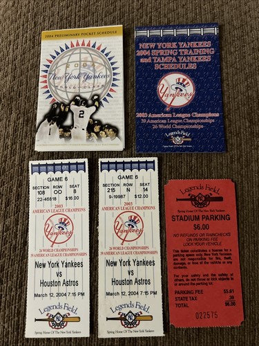 2004 New York Yankees Spring Training Tickets, Schedules, Parking Pass ...