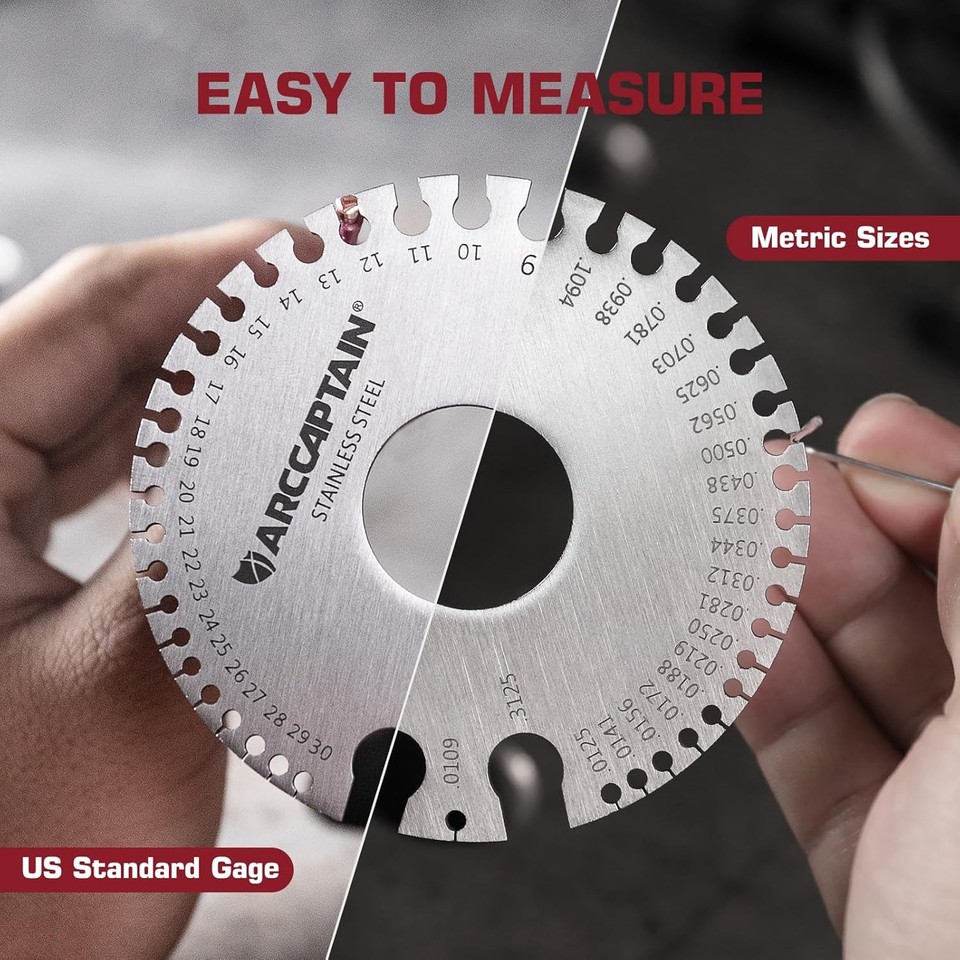 ARCCAPTAIN Wire Gauge Measuring Tool & Metal Thickness Tool, 1 Set | eBay